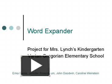 PPT – Word Expander PowerPoint presentation | free to download - id ...