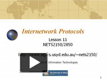 PPT – Internetwork Protocols PowerPoint presentation | free to view ...