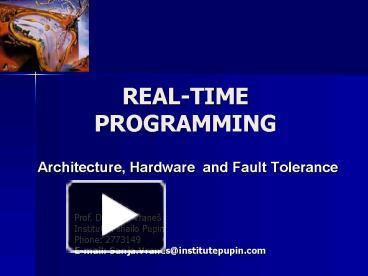 REALTIME PROGRAMMING presentation | free to view
