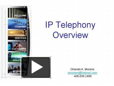 IP Telephony Overview presentation | free to download