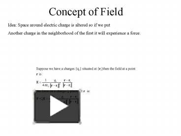 PPT – Concept of Field PowerPoint presentation | free to view - id ...