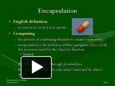 Encapsulation presentation | free to download
