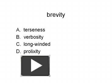 brevity presentation | free to download