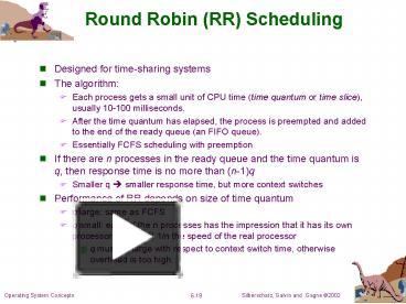 Round Robin RR Scheduling presentation | free to view