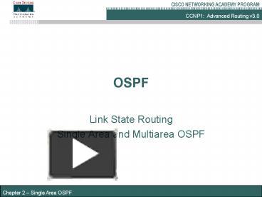 PPT – OSPF PowerPoint presentation | free to download - id: 177f9c-NTBhN