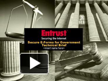 PPT – Secure EForms for Government PowerPoint presentation | free to ...