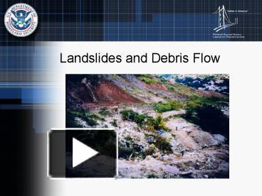 Landslides and Debris Flow presentation | free to view