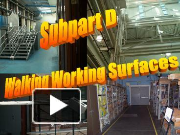 PPT – Walking Working Surfaces PowerPoint presentation | free to view ...