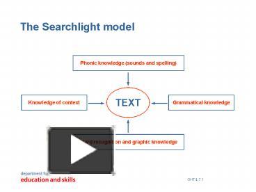 PPT – The Searchlight model PowerPoint presentation | free to view - id ...