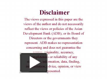 PPT – Disclaimer PowerPoint presentation | free to view - id: 1794c2-ZTI2O