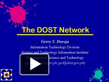 The DOST Network presentation | free to view