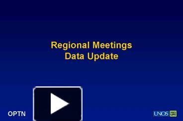 PPT – Regional Meetings Data Update PowerPoint presentation | free to ...