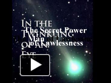 PPT – The Secret Power PowerPoint presentation | free to view - id ...