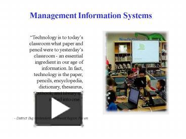 PPT – Management Information Systems PowerPoint presentation | free to ...