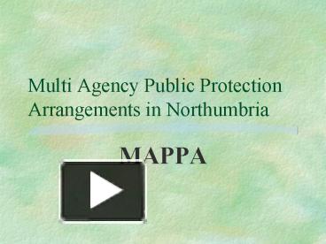 PPT – Multi Agency Public Protection Arrangements in Northumbria ...