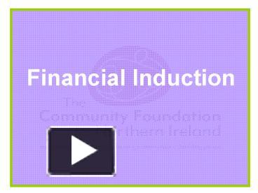 Financial Induction presentation | free to view