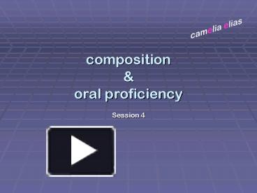 PPT – composition PowerPoint presentation | free to view - id: 17afa-Mjk2N