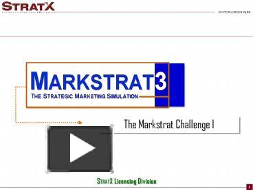 PPT – Introduction to Markstrat3 PowerPoint presentation | free to view ...