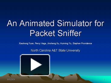 PPT – An Animated Simulator for Packet Sniffer PowerPoint presentation ...