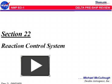 PPT – Reaction Control System PowerPoint presentation | free to view ...