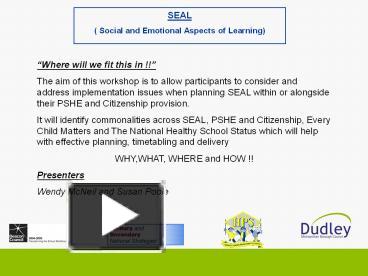 PPT – SEAL PowerPoint presentation | free to view - id: 17c4e8-ZDc1Z