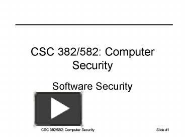 PPT – Software Security PowerPoint presentation | free to view - id ...