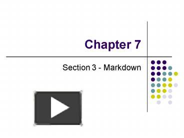 PPT – Section 3 Markdown PowerPoint presentation | free to view - id ...