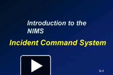 PPT – Incident Command System PowerPoint presentation | free to view ...