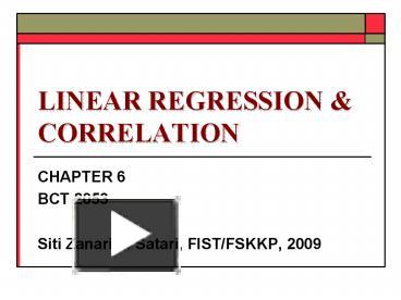 PPT – LINEAR REGRESSION PowerPoint presentation | free to view - id ...