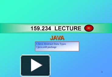 159'234 Lecture 10 presentation | free to view