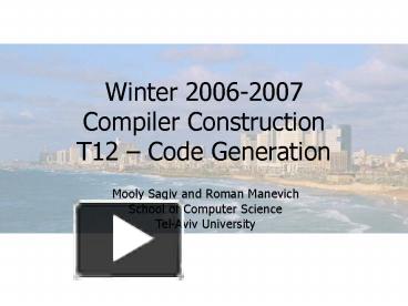 PPT – code generation PowerPoint presentation | free to view - id ...