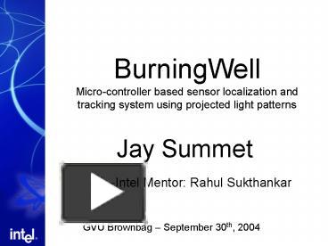 PPT – Jay Summet PowerPoint presentation | free to view - id: 17e65a-ZDc1Z