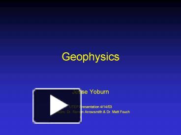 Geophysics presentation | free to view