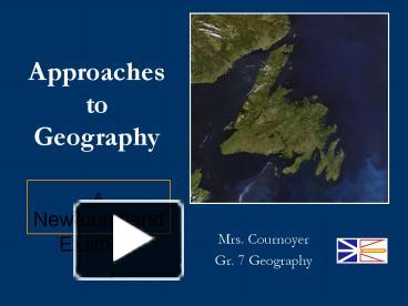 PPT – Approaches to Geography PowerPoint presentation | free to view ...
