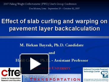 PPT – Effect of slab curling and warping on pavement layer ...