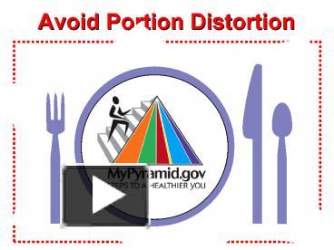 PPT – Avoid Portion Distortion PowerPoint presentation | free to view ...