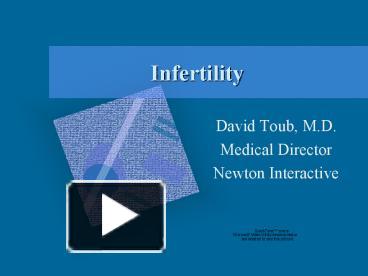 Infertility presentation | free to view