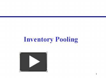 PPT – Inventory Pooling PowerPoint presentation | free to view - id ...