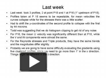 PPT – Last week PowerPoint presentation | free to view - id: 180fa7-ZDc1Z