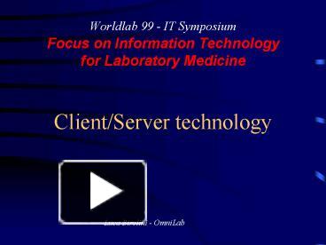 PPT – ClientServer technology PowerPoint presentation | free to view ...