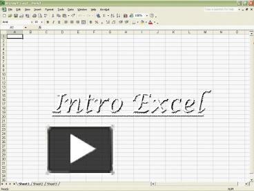 PPT – Intro Excel PowerPoint presentation | free to view - id: 1813e5-ZDc1Z