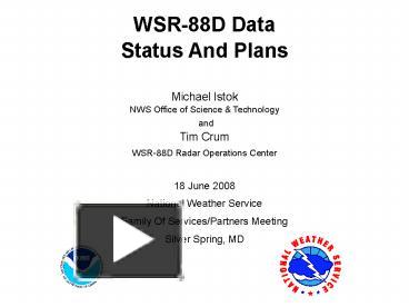 WSR88D Data presentation | free to view