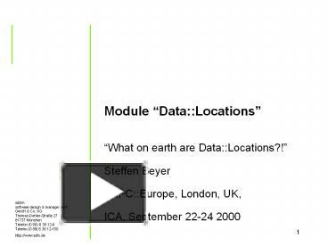 PPT – Module PowerPoint presentation | free to view - id: 1816bb-ZDc1Z