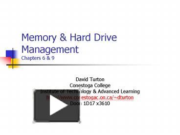 PPT – Memory PowerPoint presentation | free to view - id: 181ac2-ZDc1Z