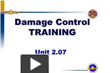PPT – Damage Control Personnel Qualification Standdards PowerPoint ...
