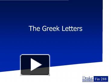 PPT – The Greek Letters PowerPoint presentation | free to view - id ...