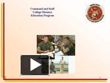 Command and Staff presentation | free to view