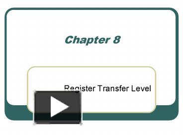 PPT – Register Transfer Level PowerPoint presentation | free to ...