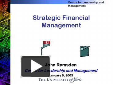 PPT – Strategic Financial Management PowerPoint presentation | free to ...