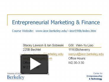 PPT – Entrepreneurial Marketing PowerPoint presentation | free to view ...